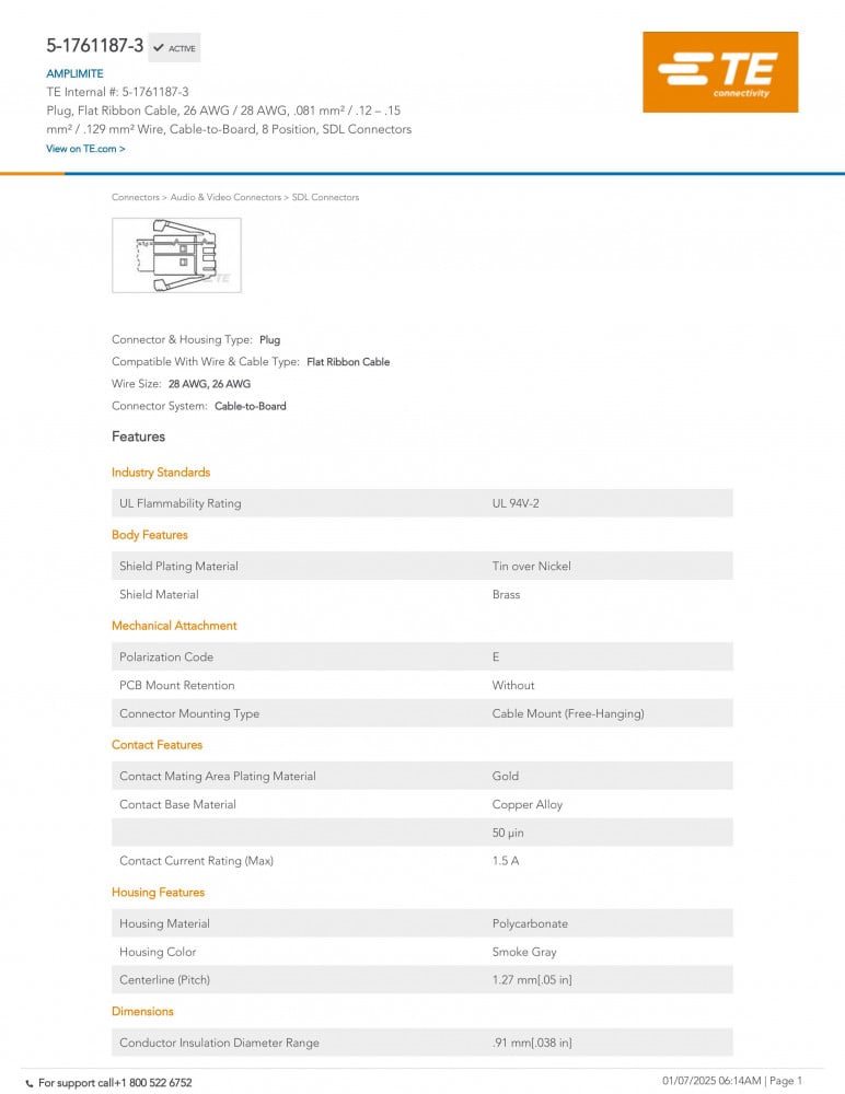 5-1761187-3 technical document page 1
