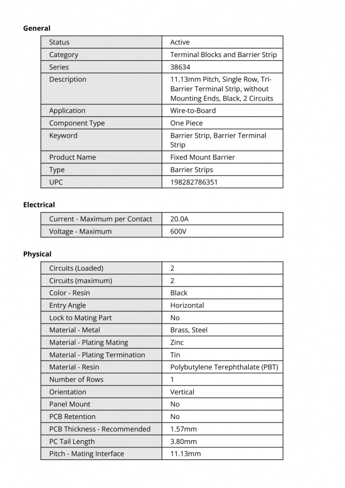 Product document image 2 for MOLEX 386346002