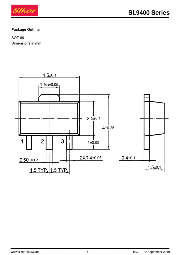 SL9400 datasheet page 9