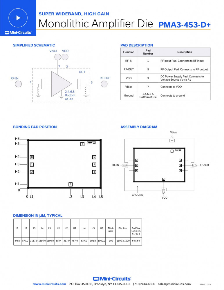 PMA3-453-DG+ datasheet page 3
