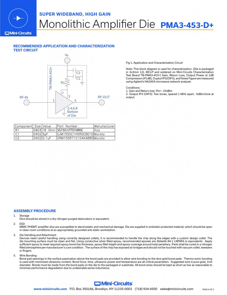 PMA3-453-DG+ datasheet page 4