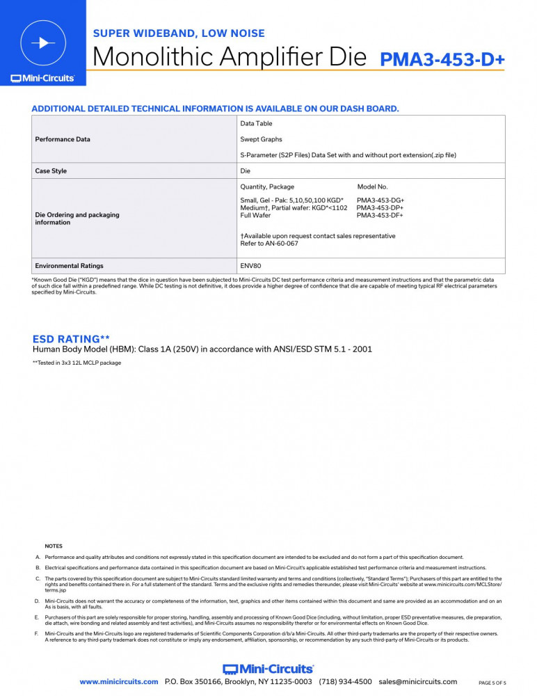 PMA3-453-DG+ datasheet page 5