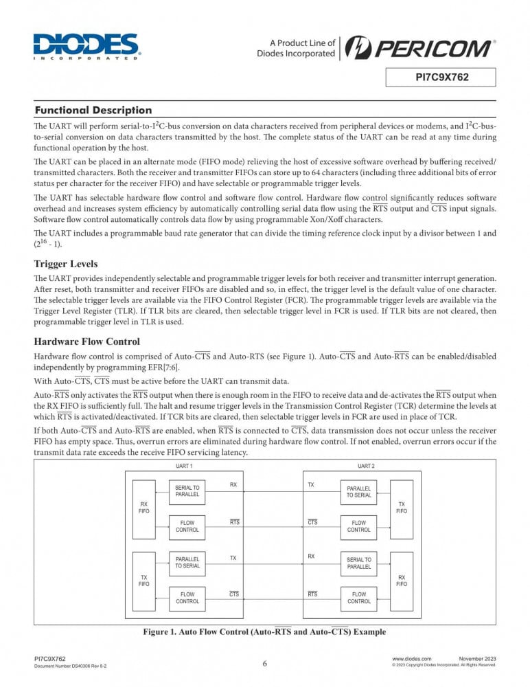 PI7C9X762 document page 6
