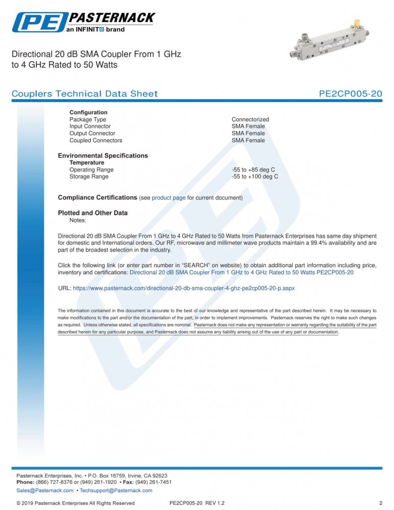 PE2CP005-20 technical document page 2