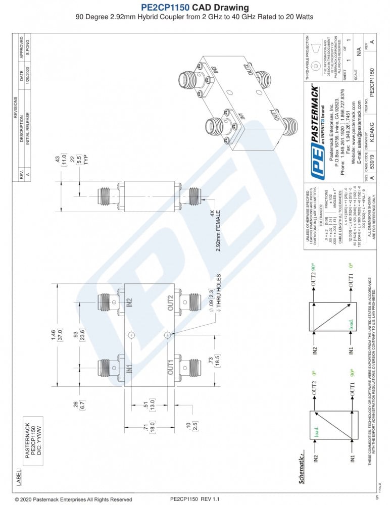 PE2CP1150 technical datasheet page 5