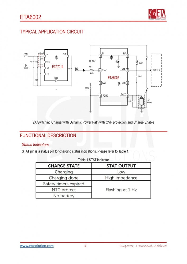 ETA6002E8A datasheet page 5