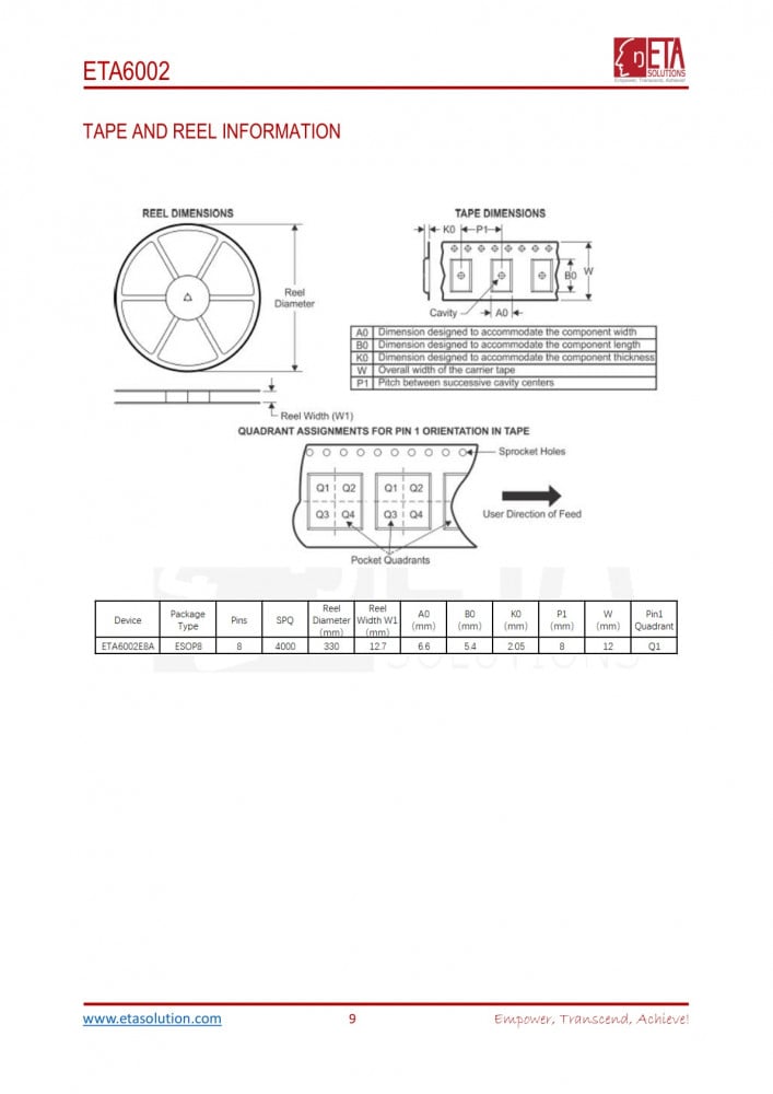 ETA6002E8A datasheet page 9