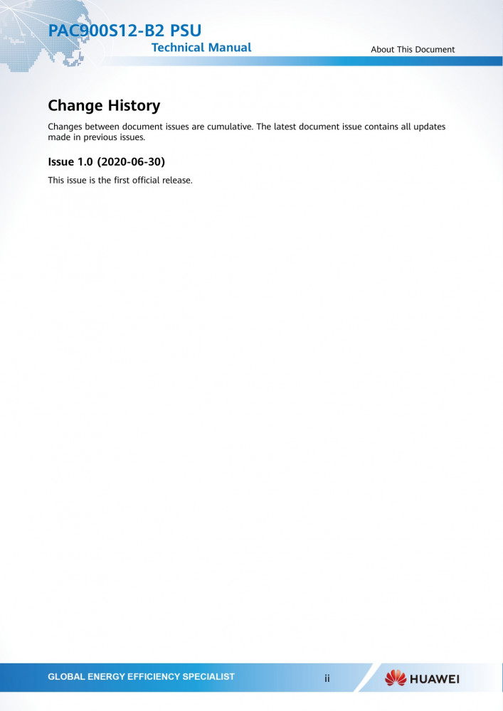 PAC900S12-B2 technical manual page 3