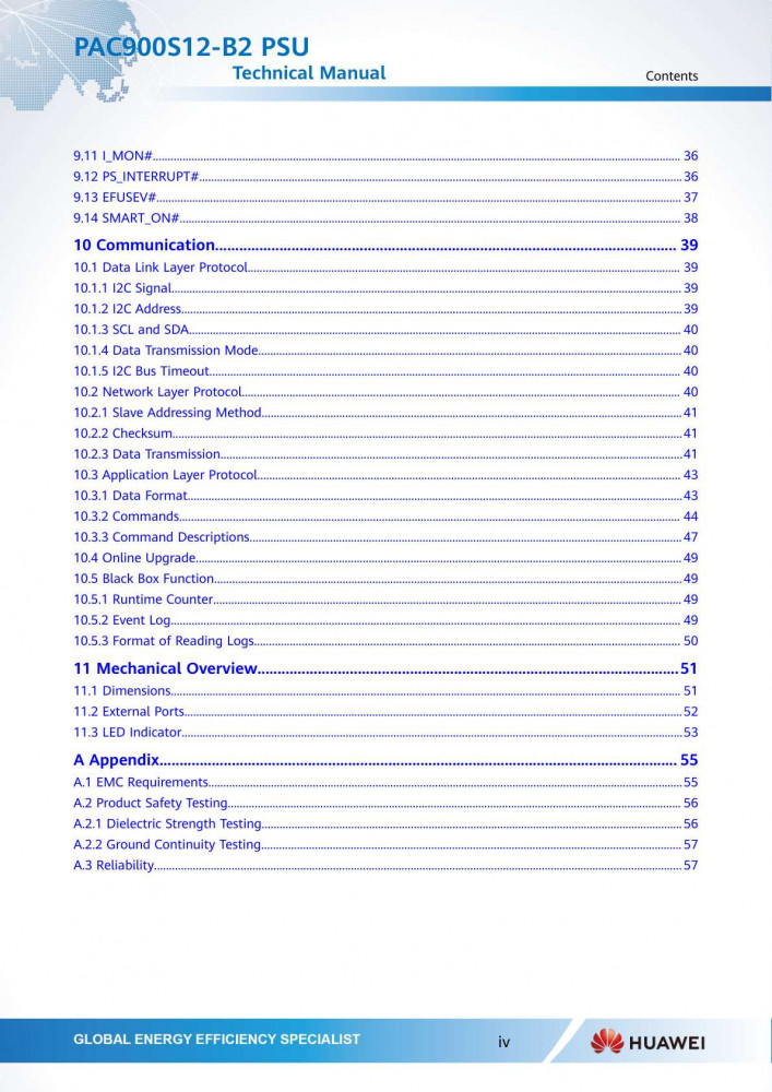 PAC900S12-B2 technical manual page 5