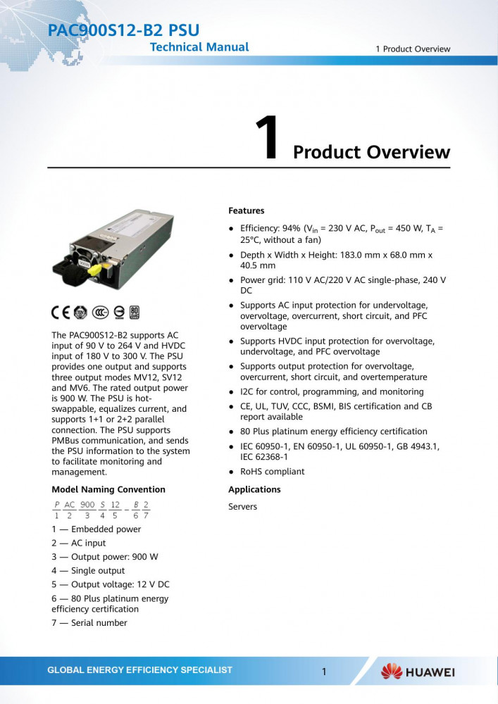 PAC900S12-B2 technical manual page 6