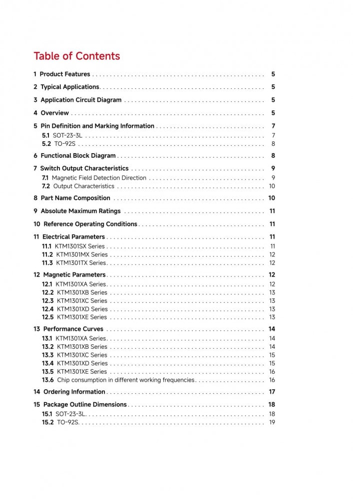 KTM1301 datasheet page 4
