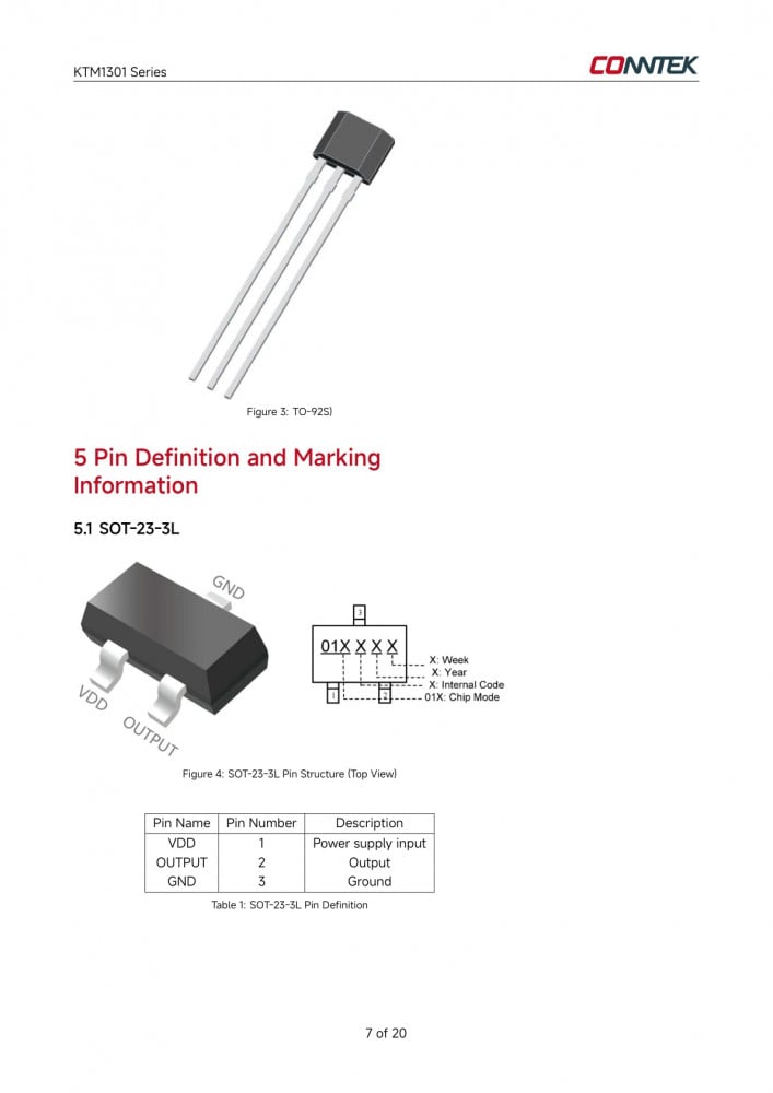 KTM1301 datasheet page 7