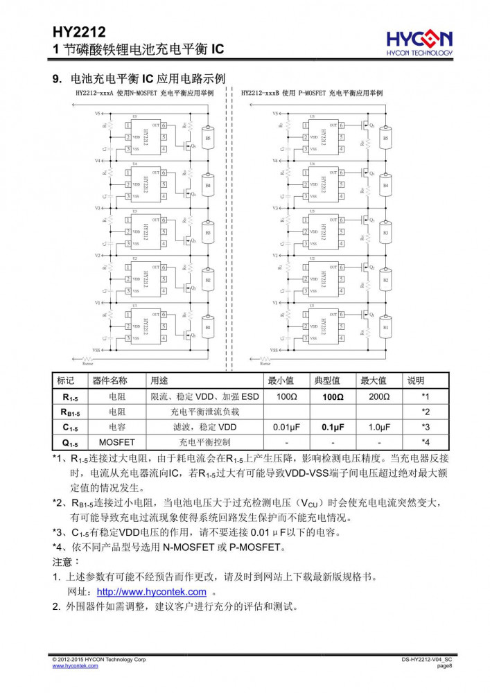 HY2212 datasheet page 8