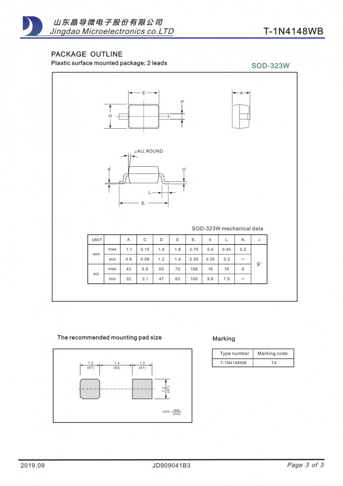 T-1N4148WB datasheet page 3