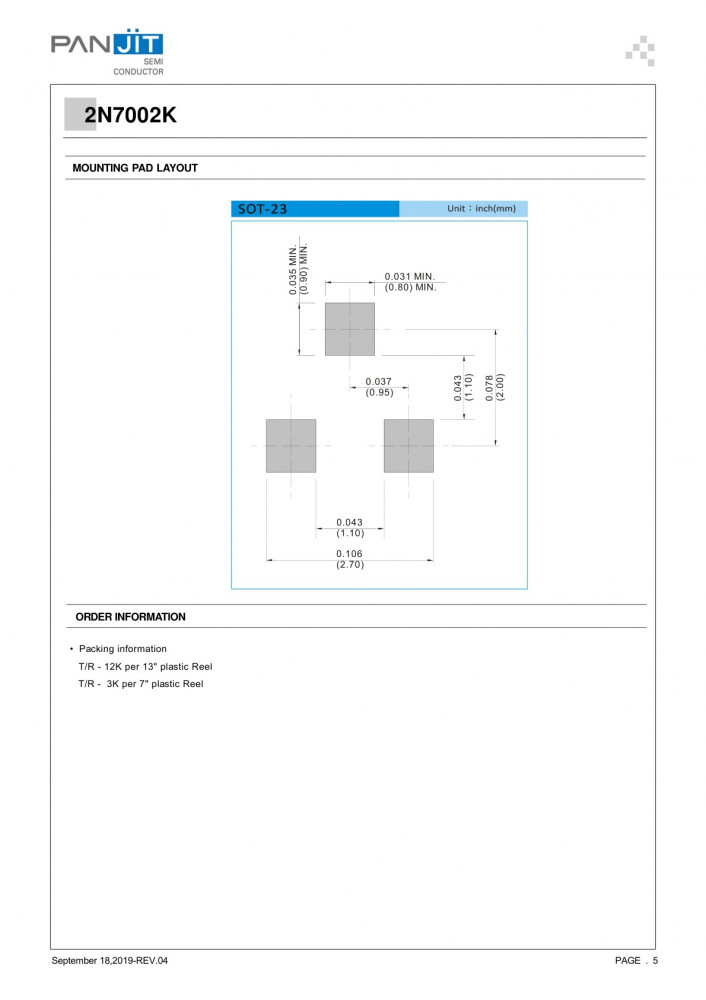 2N7002K datasheet page 5