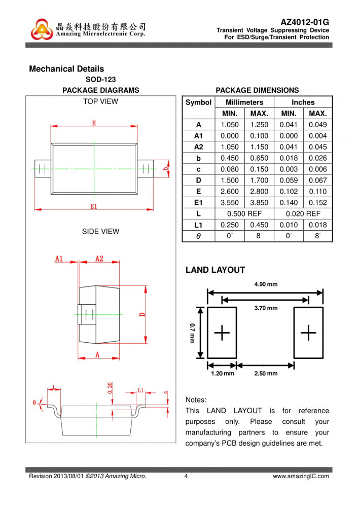 AZ4012-01G datasheet page 4