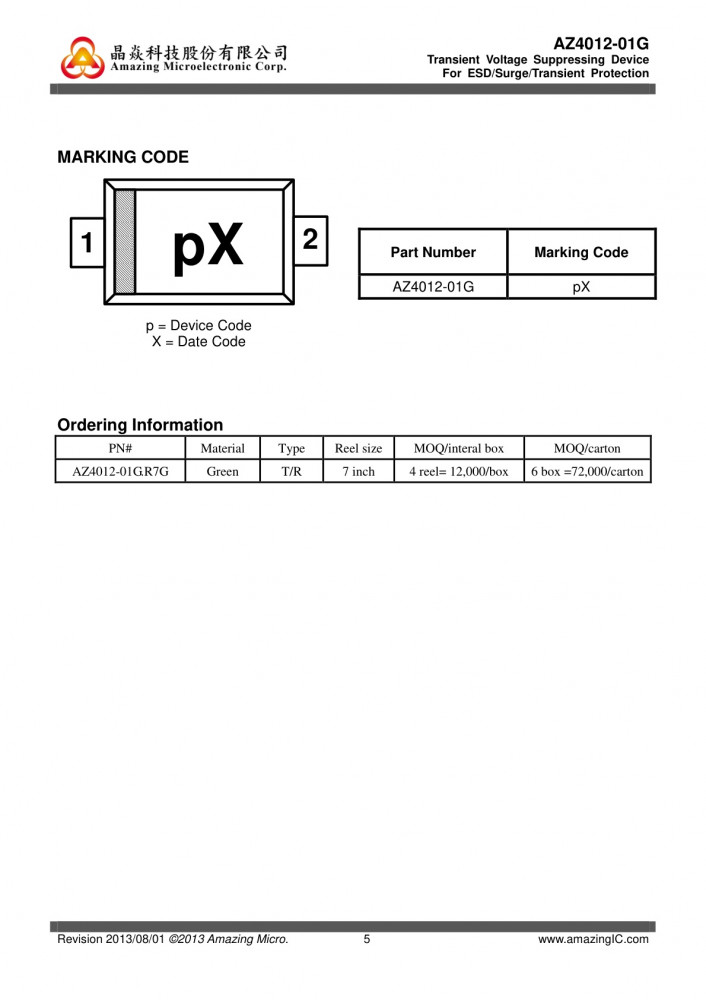 AZ4012-01G datasheet page 5