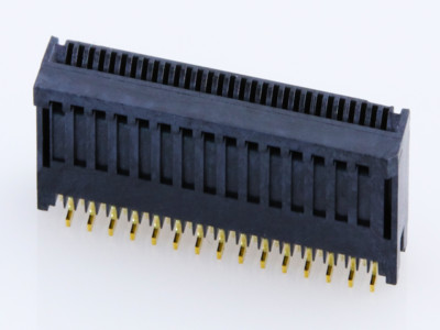 Easy-On FFC/FPC Connector, 0.50mm Pitch, Surface Mount, Vertical, Non-ZIF, Standard Footprint, Gold Plating, Black, 8 Circuits