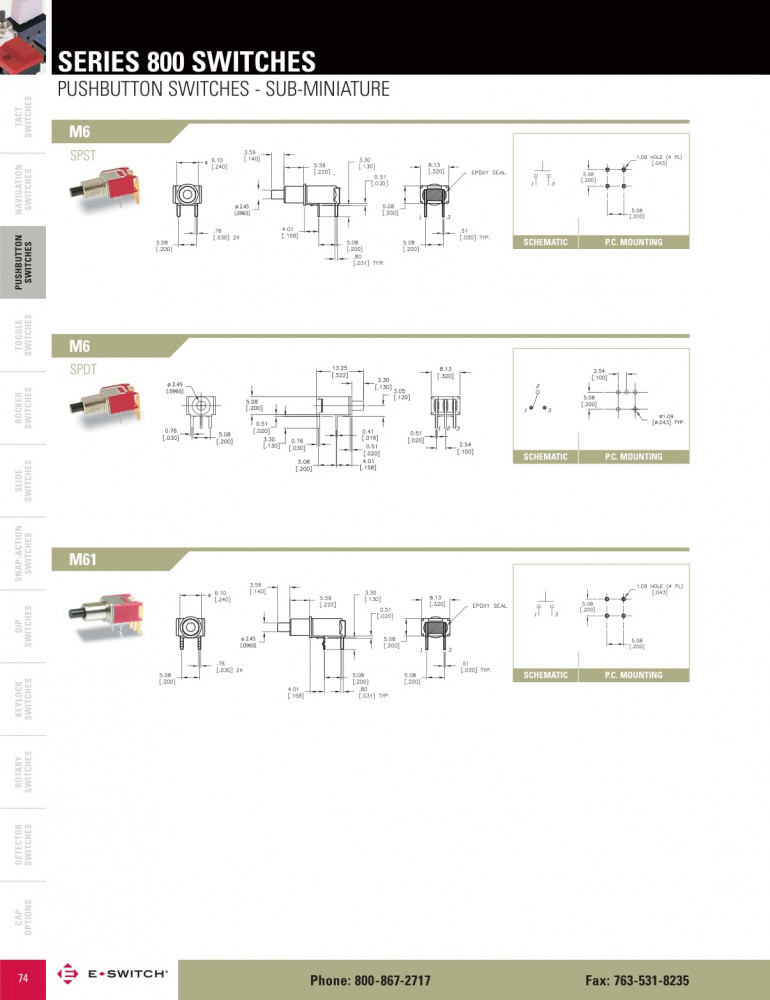 Series 800 technical document, page 3