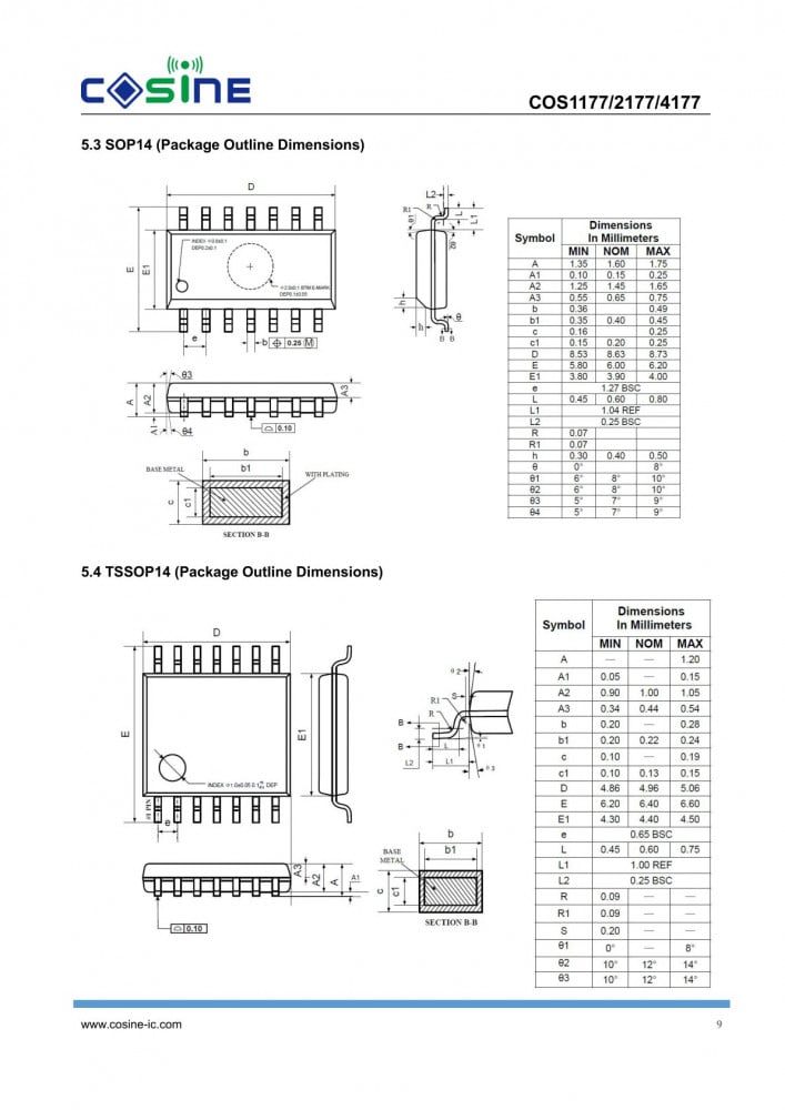 COS4177SR datasheet page 9