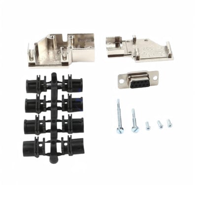 MH CONNECTORS MHDCMR9-DB9S-K D-Sub Backshell Hood for DB9 Connectors for sale