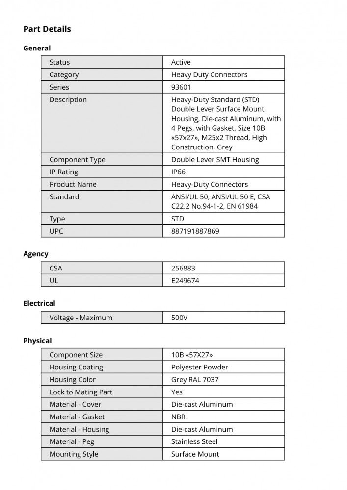 Technical document page 2 for MOLEX 936011379