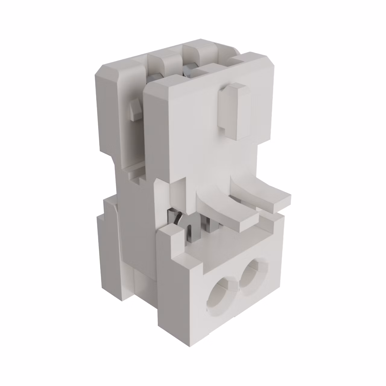 Appli-Mate RAST 2.5 IDT Housing, 2.50mm Pitch, Female, 2 Circuits, Beaded Terminal, Position Keys A & C Removed, 1 Open and 1 Slotted Endwall for sale