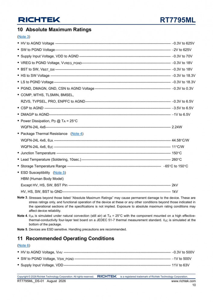 RT7795ML document preview, page 10