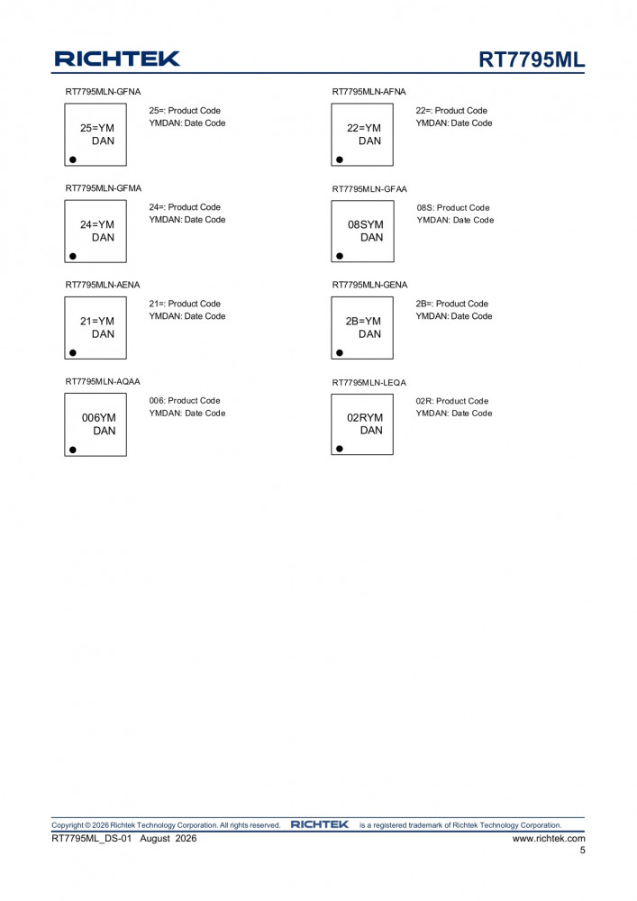 RT7795ML document preview, page 5