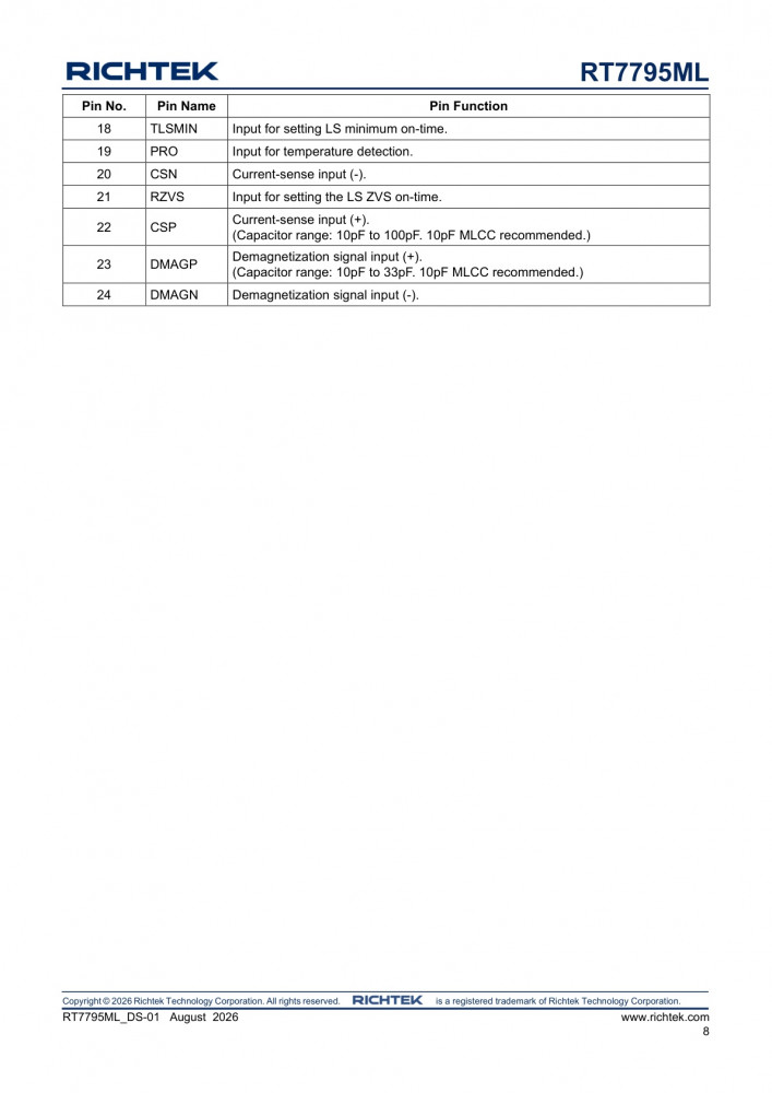RT7795ML document preview, page 8