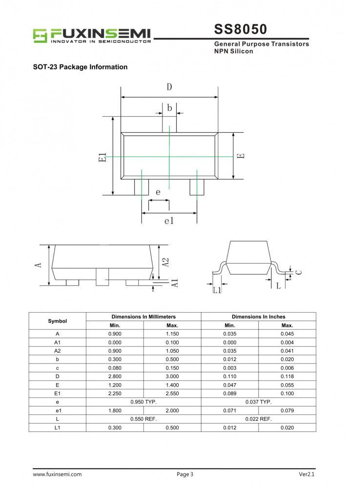SS8050 datasheet page 3