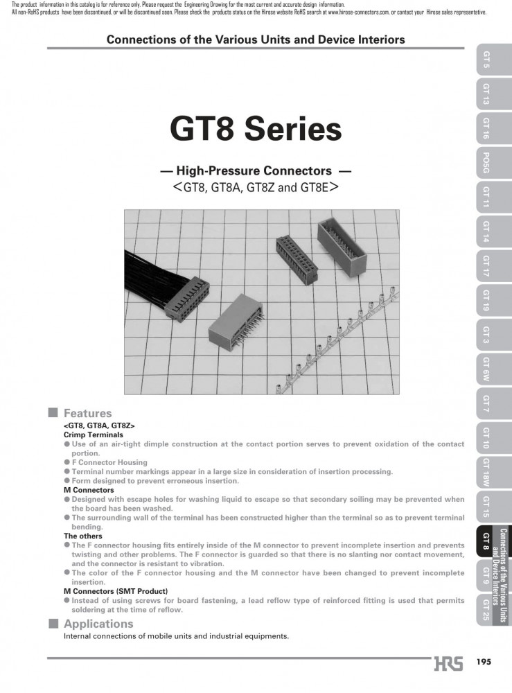 HRS GT8 catalog page 1