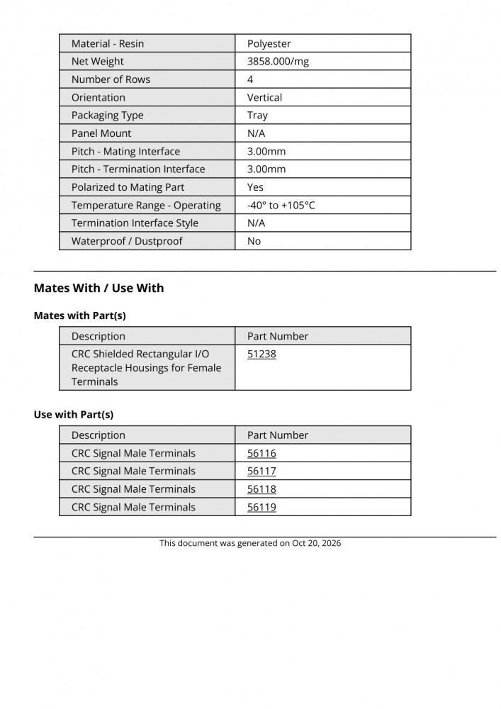 Technical document image 3 for MOLEX 512341201