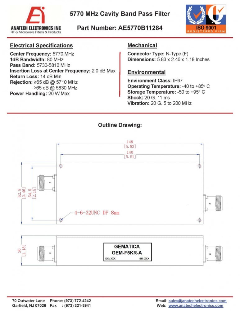 AE5770B11284 technical document page 1