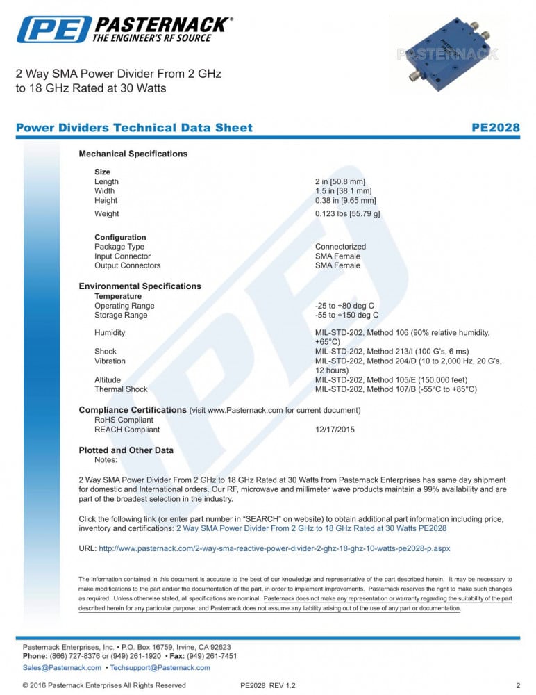 PE2028 technical document page 2