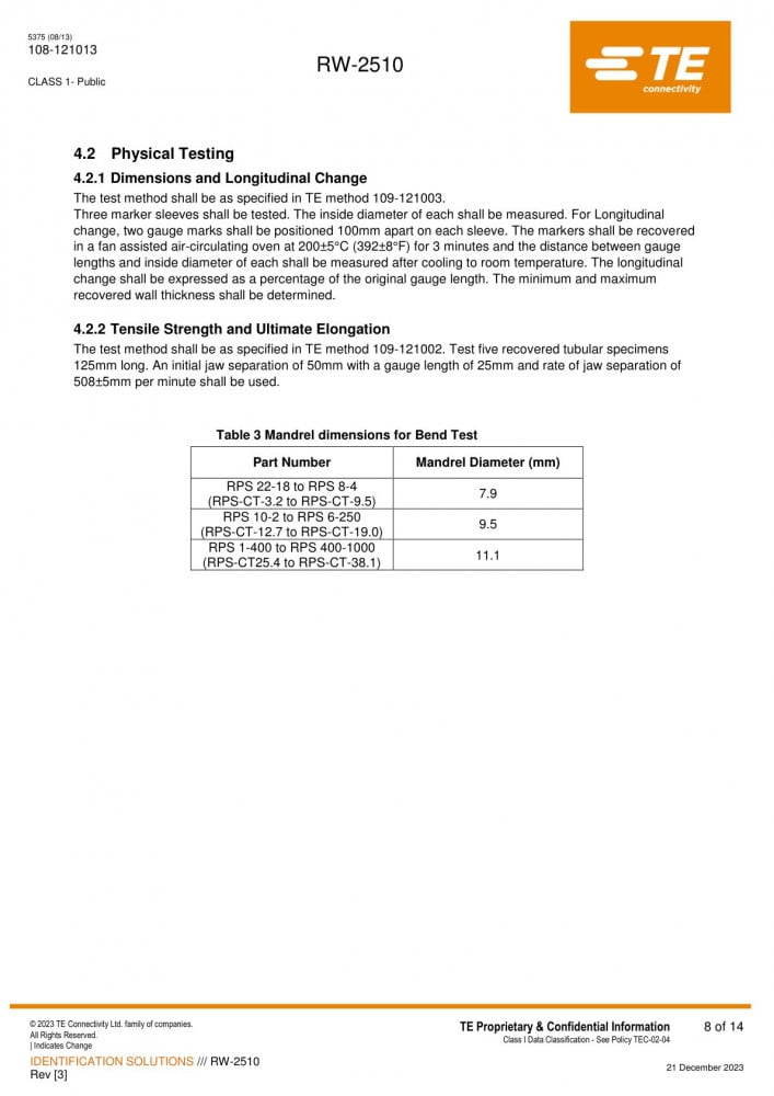 TE RPS specification page 8