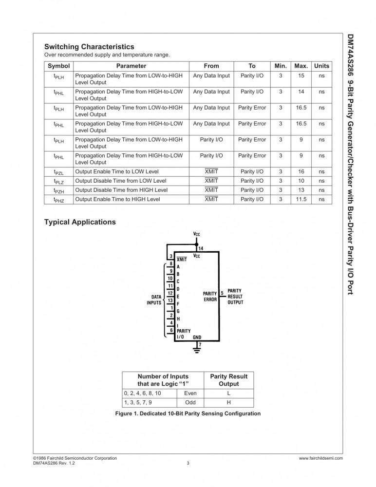 DM74AS286M datasheet page 3