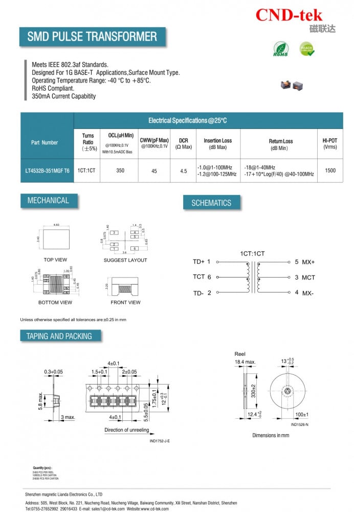 LT4532B-351MGF T6 datasheet page