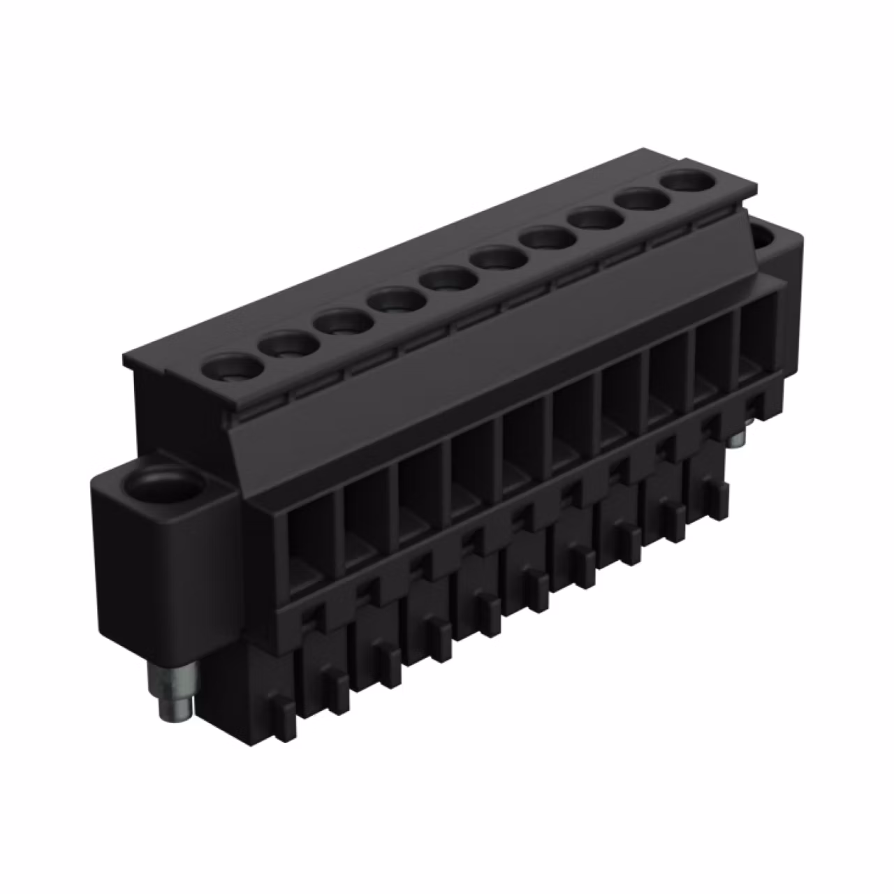 3.50mm Pitch Eurostyle Vertical Plug, with Retention Screws, Front Wire Entry, 10 Circuits for sale