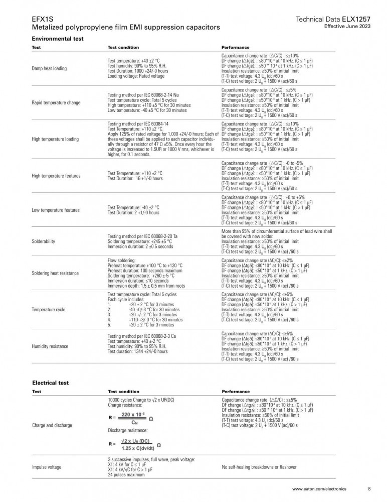 EFX1S datasheet page 8