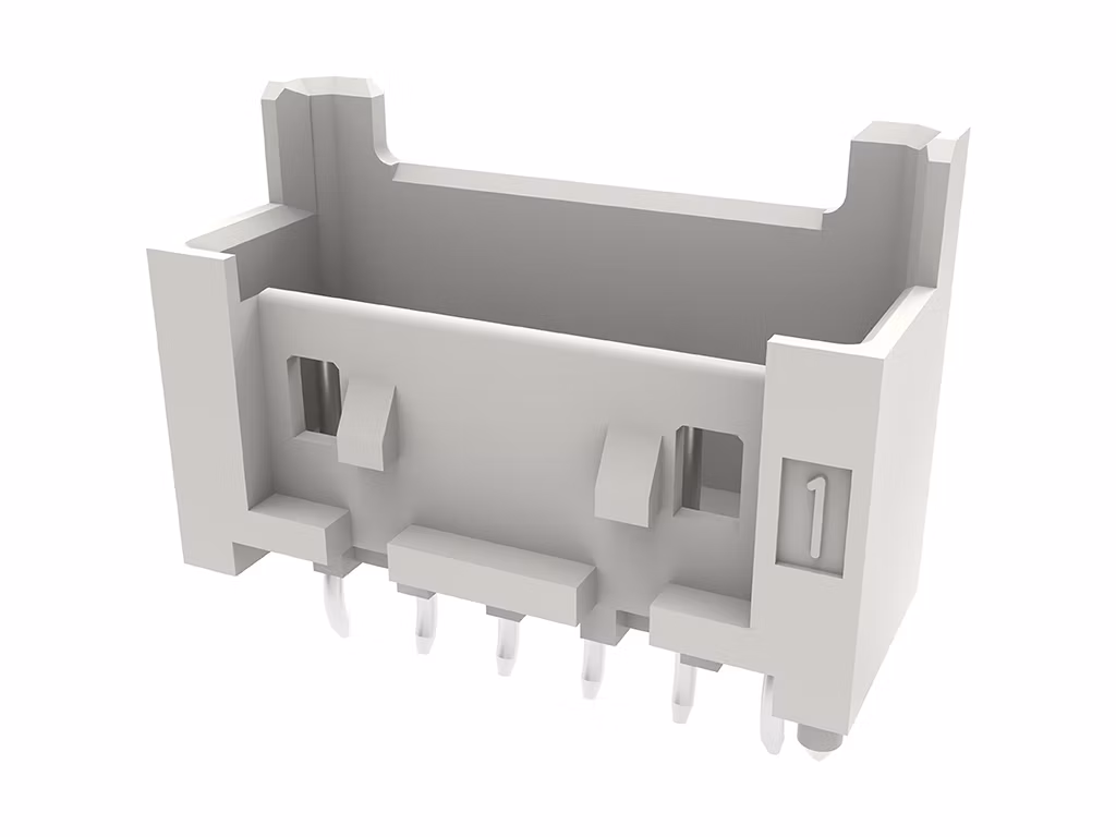 2.50mm Pitch, Mini-Lock PCB Header, Single Row, Vertical, Through Hole with Kinked Pins, Tin Plating, Positive Lock, 13 Circuits, Bag, 3.40mm PC Tail Length, Glow-Wire Capable