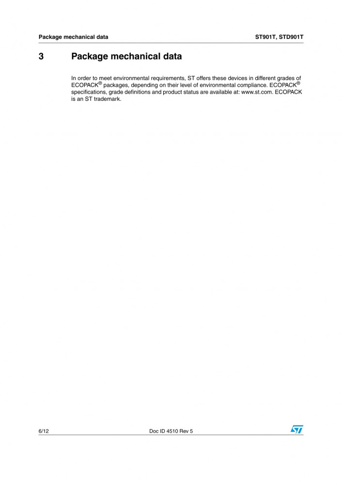 ST901T datasheet page 6