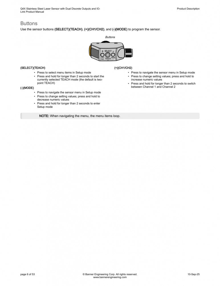 Q4X product manual page 6
