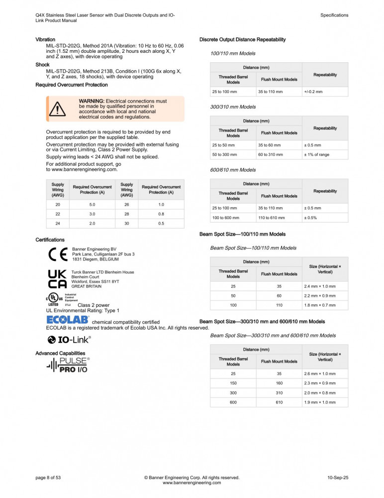 Q4X product manual page 8