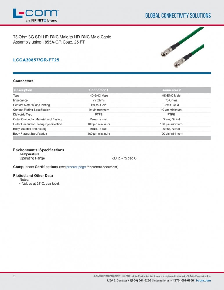 L-com LCCA30857/GR-FT25 datasheet page 3