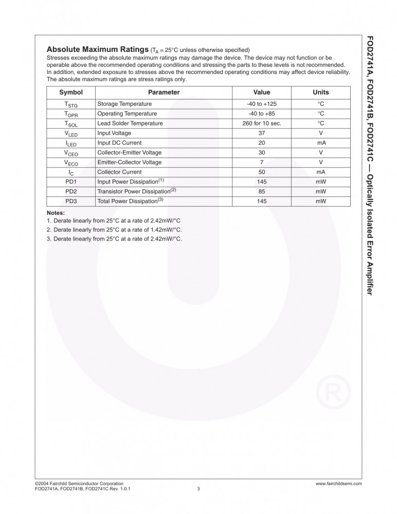 FOD2741A datasheet page 4