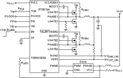 RT8813A - Multi-Phase PWM Controller with PWM-VID Reference for sale