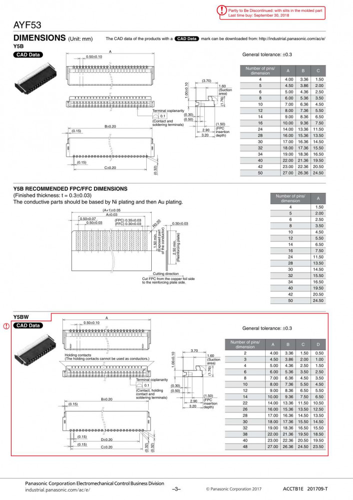 AYF530835A datasheet page 3