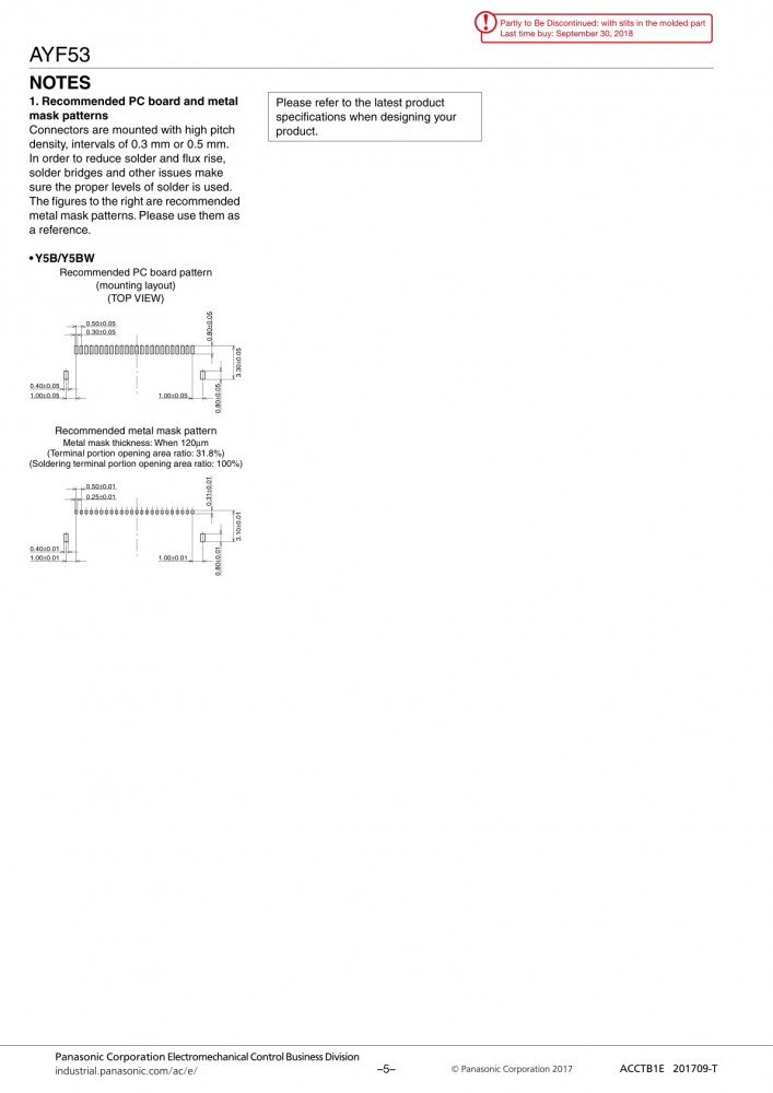 AYF530835A datasheet page 5