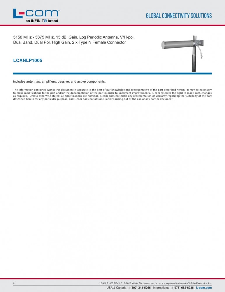 LCANLP1005 datasheet page 3